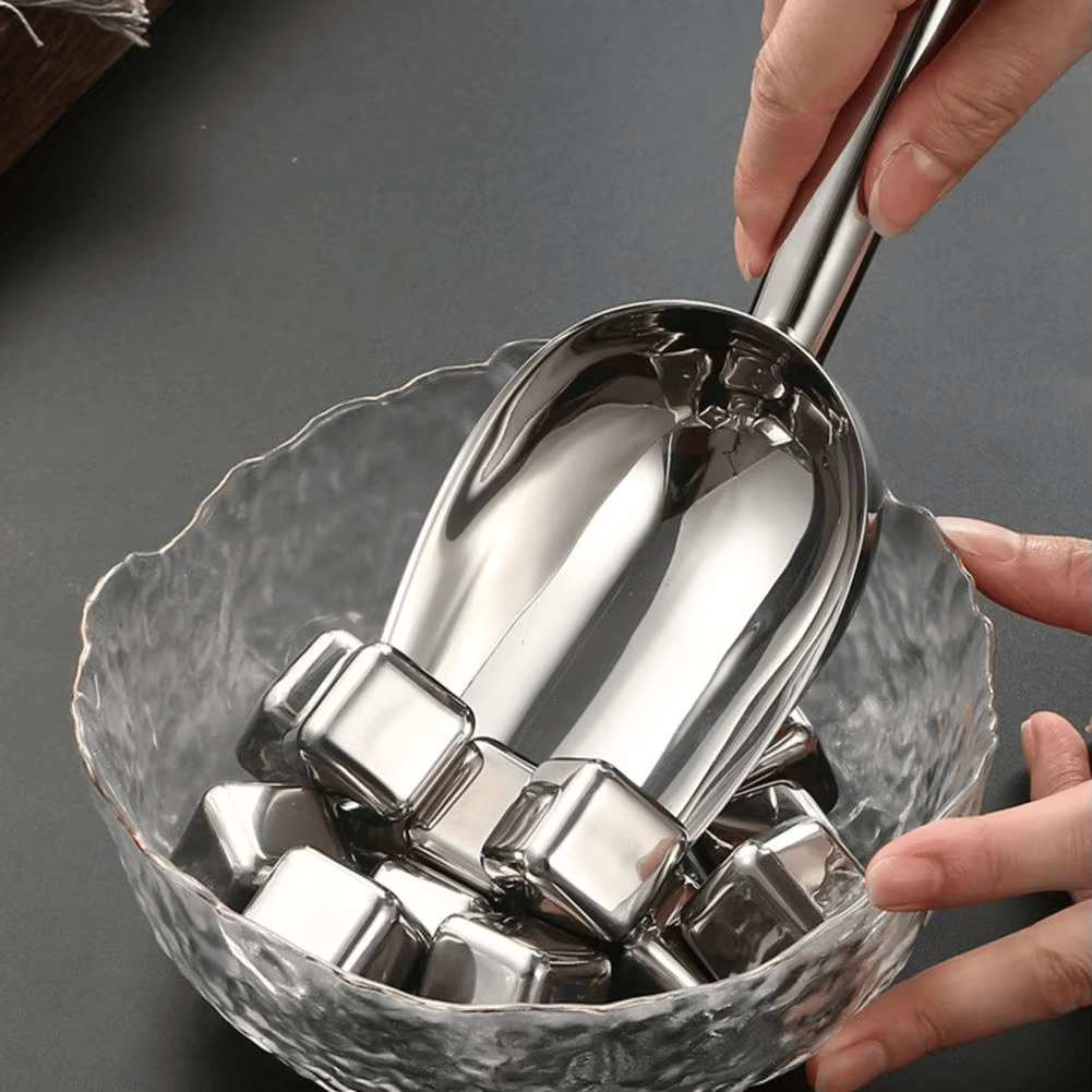 Jual Sekop Stainless Serokan Es Batu Biji Tepung Aneka Ukuran