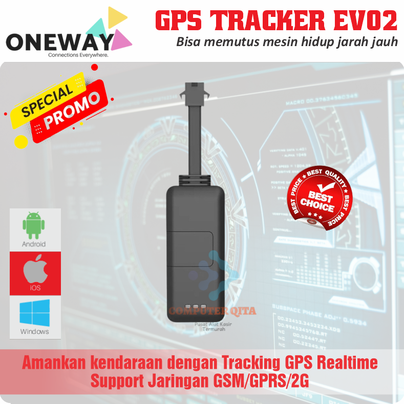 Jual ONEWAY EV02 OW-EV02 GPS Tracker 2G Tracking Realtime