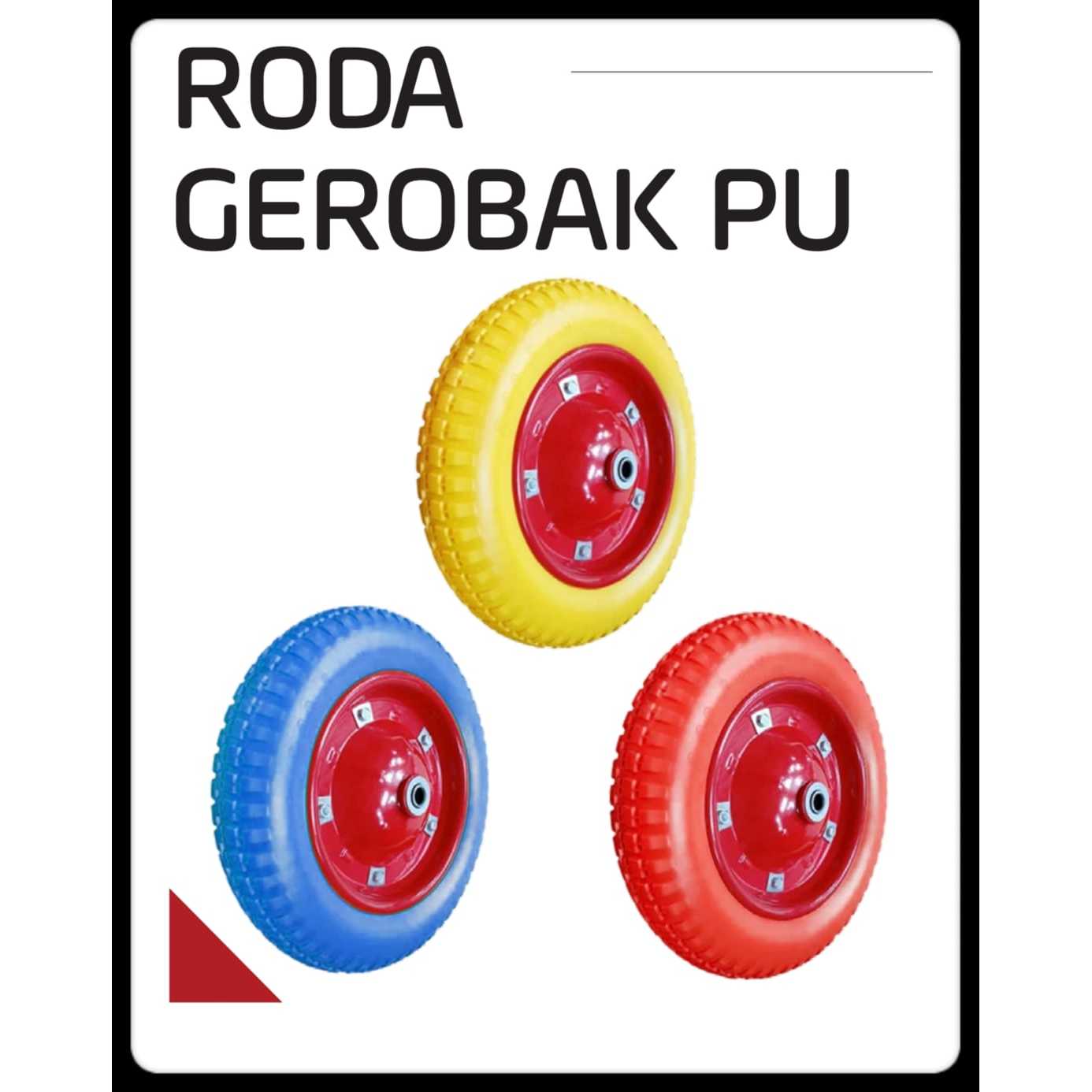 Jual Roda Gerobak Pasri PU Mix Collor Model ARTCO | Jakmall.com
