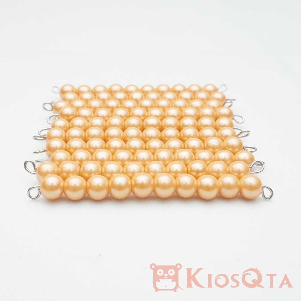 Jual Montessori beads ten bar beads montessori puluhan (set isi