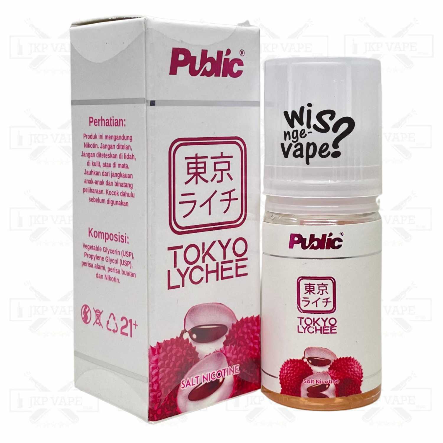 Jual Tokyo Lychee 30ml - Salt Nic Liquid Vape By Public Distri