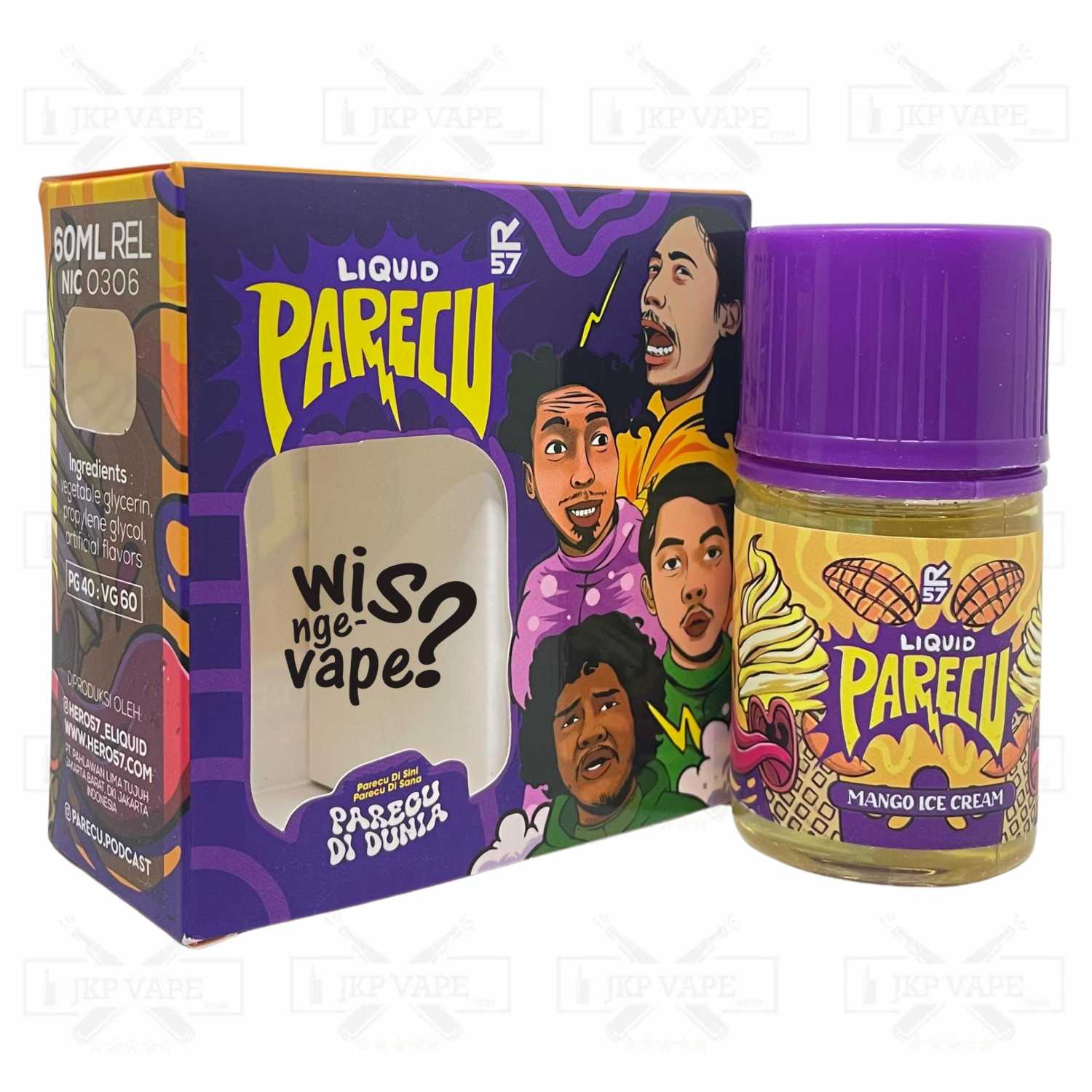 Jual Parecu 60ml - Liquid Vape By Parecu Podcast x Hero57