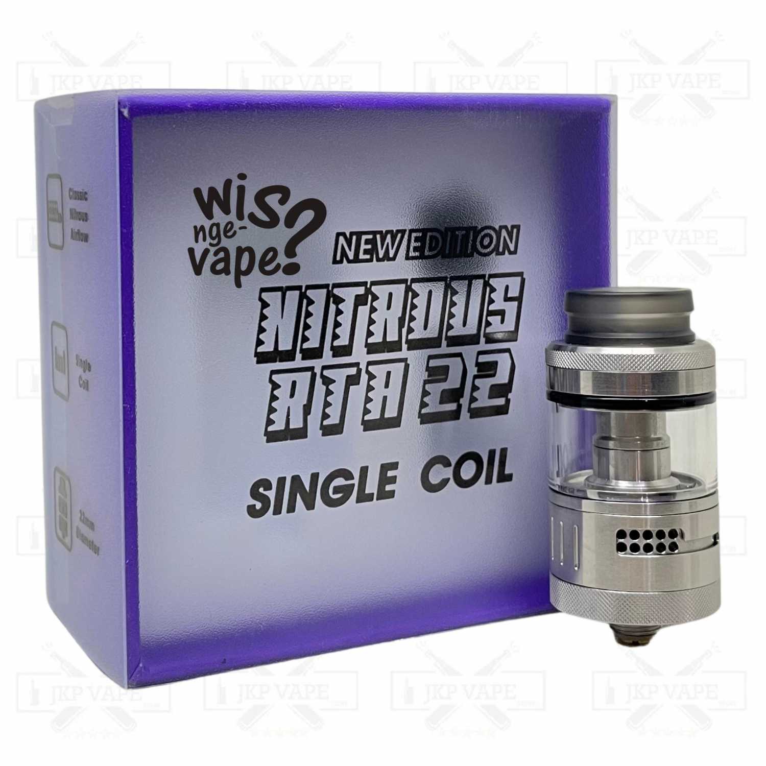 Jual Nitrous RTA 22mm Single Coil - Authentic by Sarang Vapers x