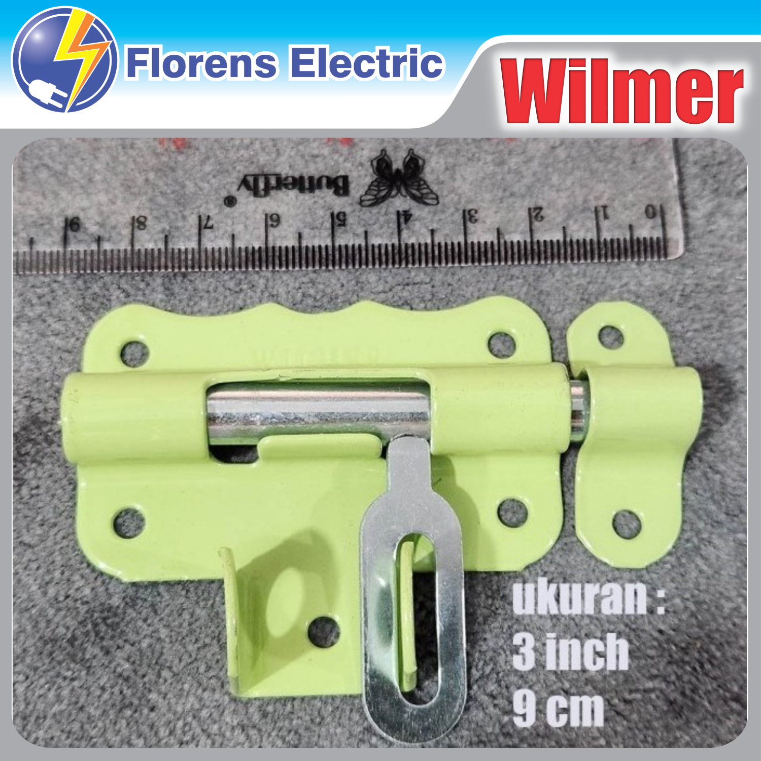 Jual Wilmer Grendel Overpal 2" 3" In Kunci Gembok Slot Pintu