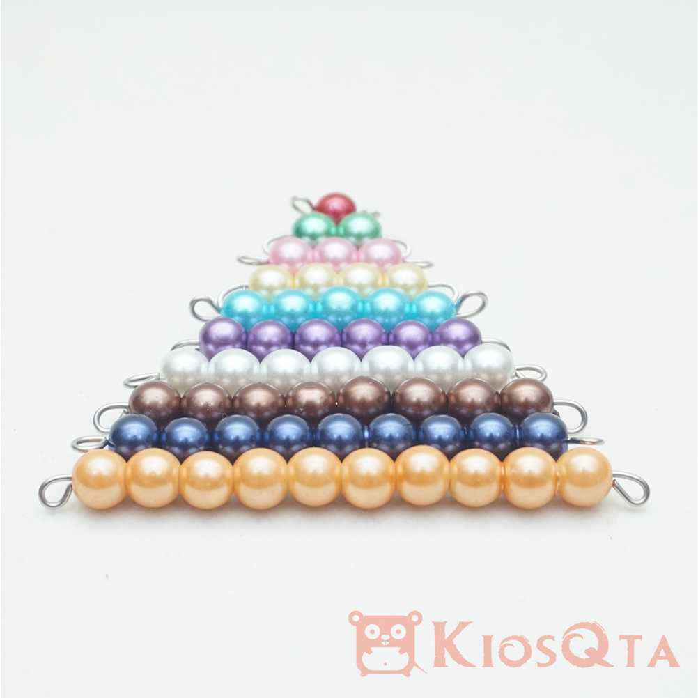 Jual Montessori short bead stairs beads montessori satuan 1-10