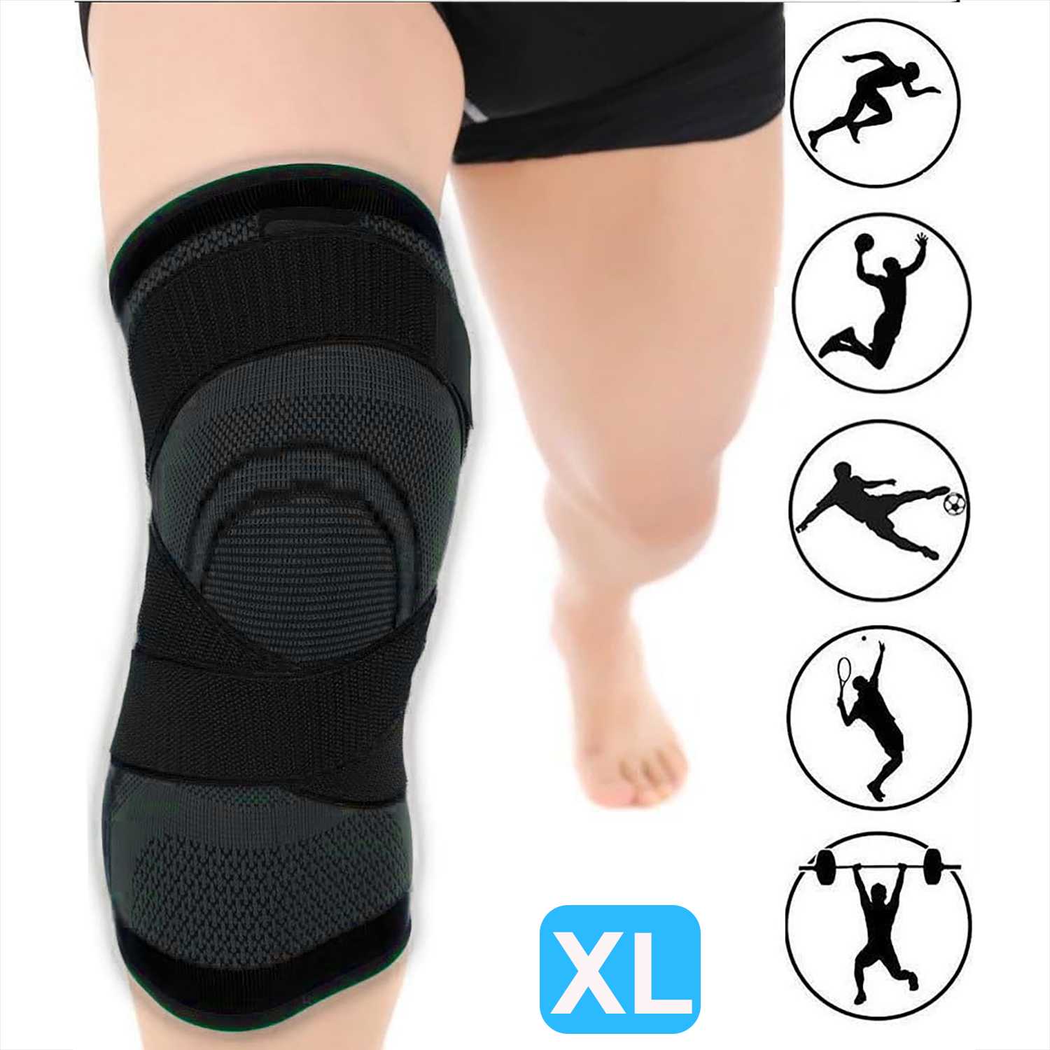Jual TaffSPORT Pelindung Lutut Knee Support Compression Sport