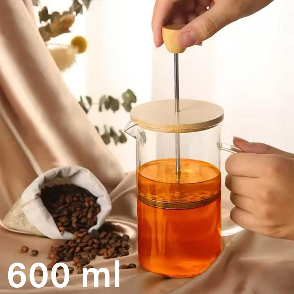 Jual ENOCH French Press Plunger Coffee Maker Pot 3 Layer Filter