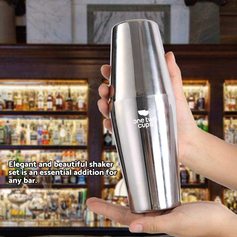 Jual One Two Cups Cocktail Shaker Boston Stainless Steel 201