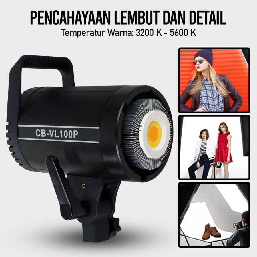 Jual Liturui CB-VL100P LED Studio Lighting with Softbox + Light