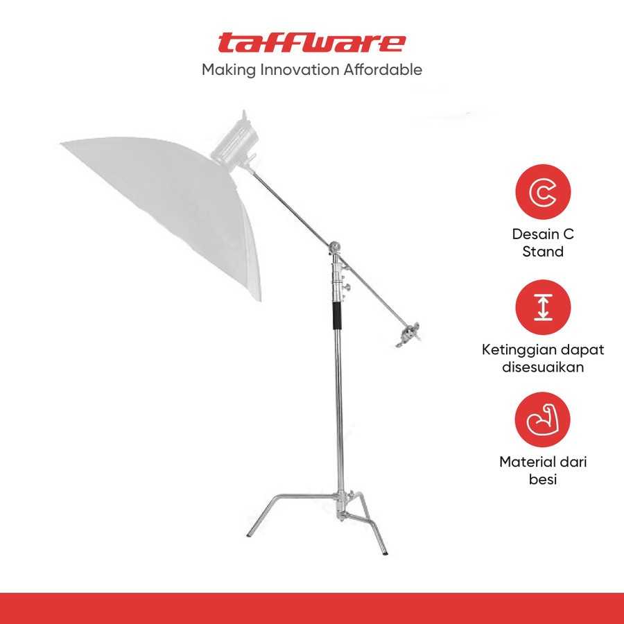 Jual TaffSTUDIO C Light Stand Tripod / C-Stand Studio Lighting