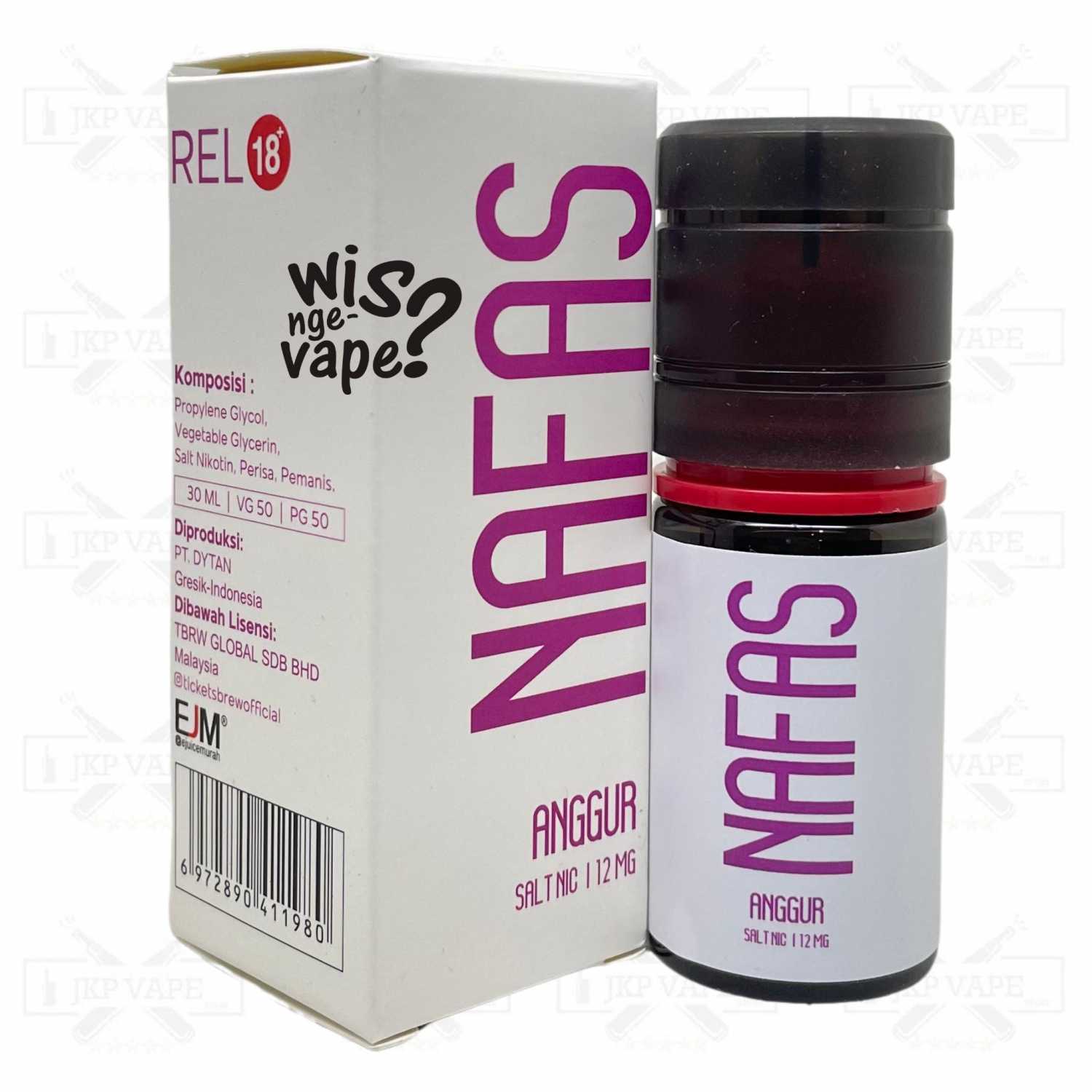 Jual Nafas Anggur Fruity 30ml - Grape Salt Nic Liquid By Tickets