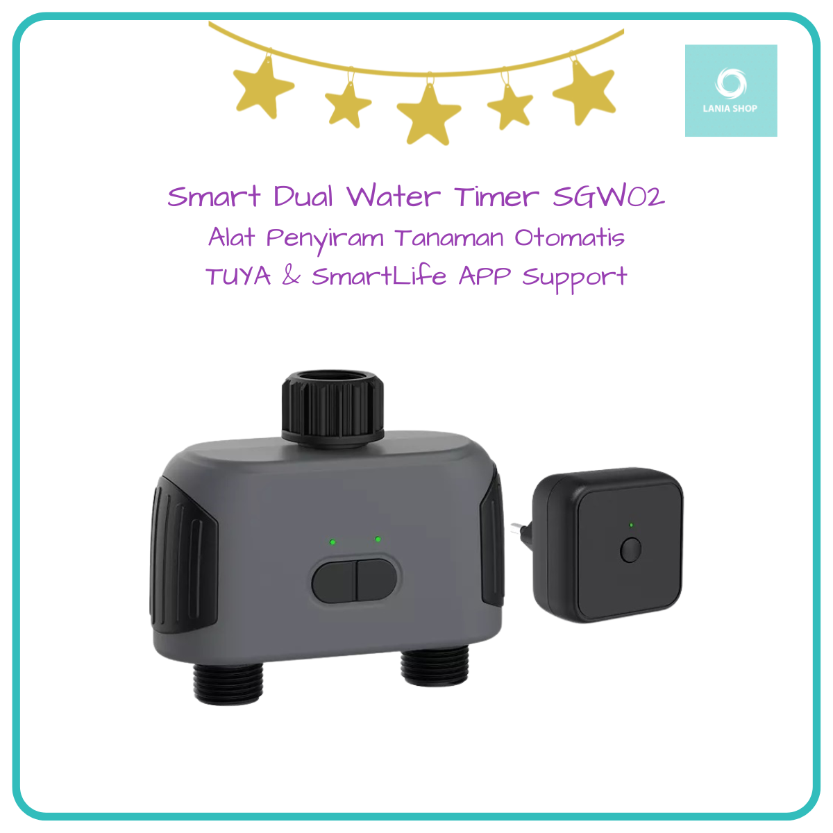 Jual Smart Dual Water Timer SGW02 - Alat Penyiram Tanaman