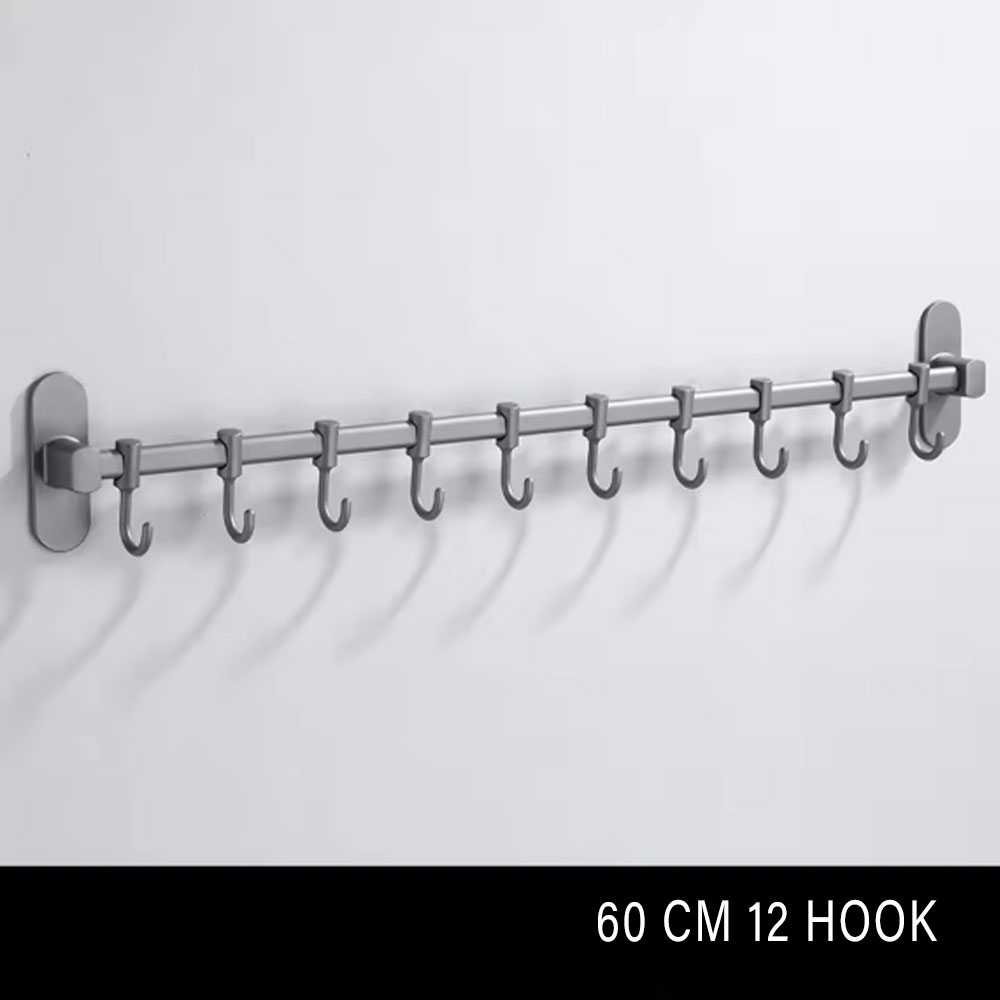 Jual GWENCY Gantungan Dinding Adhesive Wall 12 Hook Space