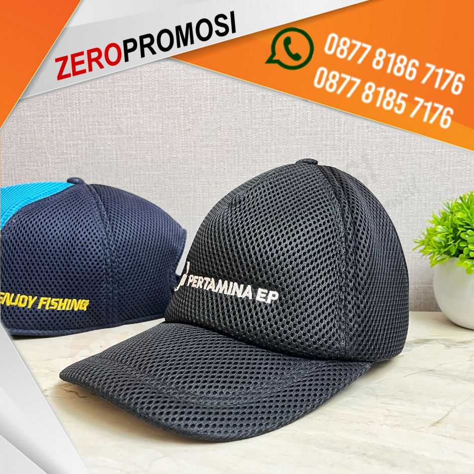 Jual Cetak Logo Topi Bahan Double Mes Jala Tucker Hat | Jakmall.com