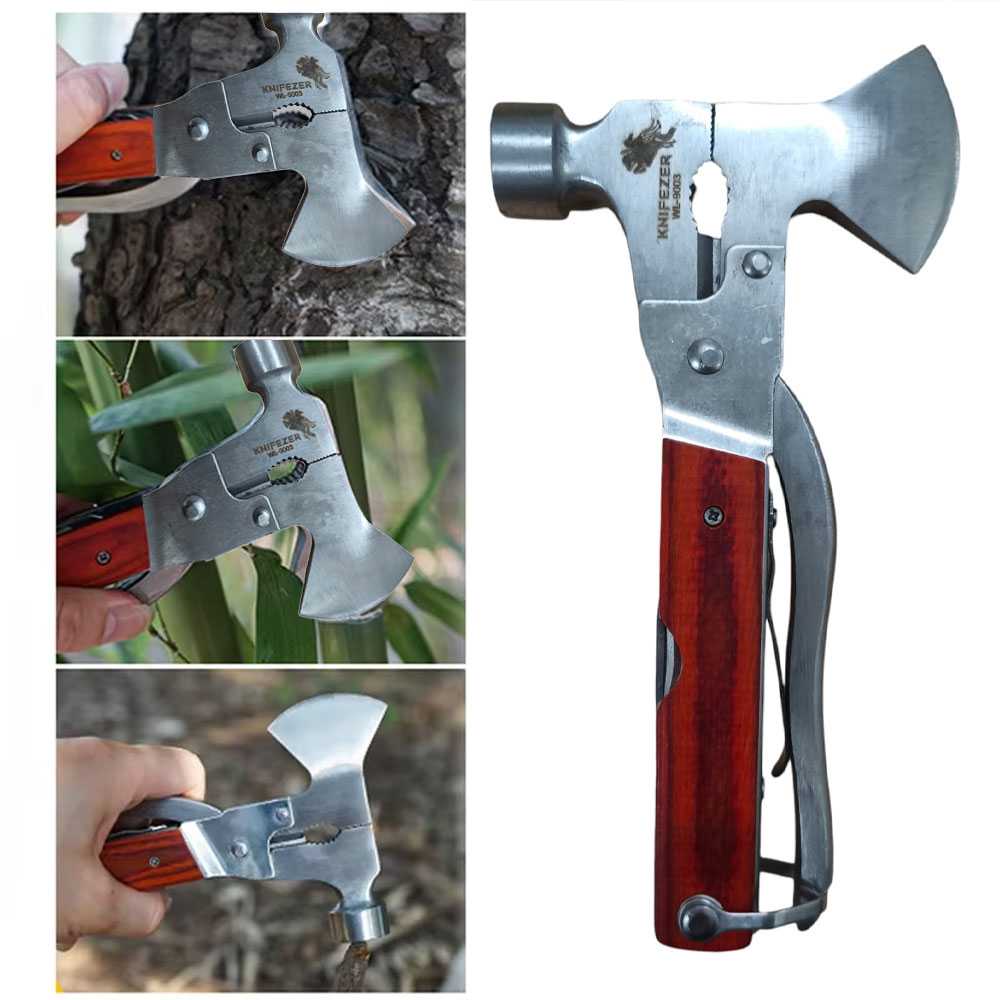 Jual KNIFEZER Multifunctional EDC Axe Hammer Survival Tools