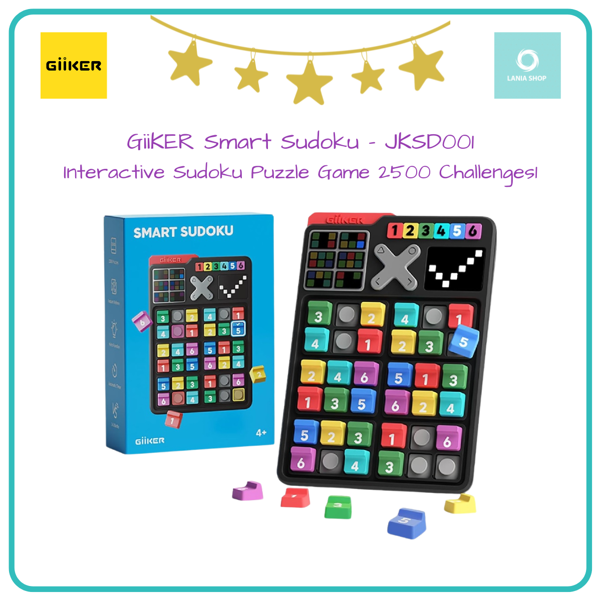 Jual GiiKER Smart Sudoku - Interactive Sudoku Puzzle Game 2500