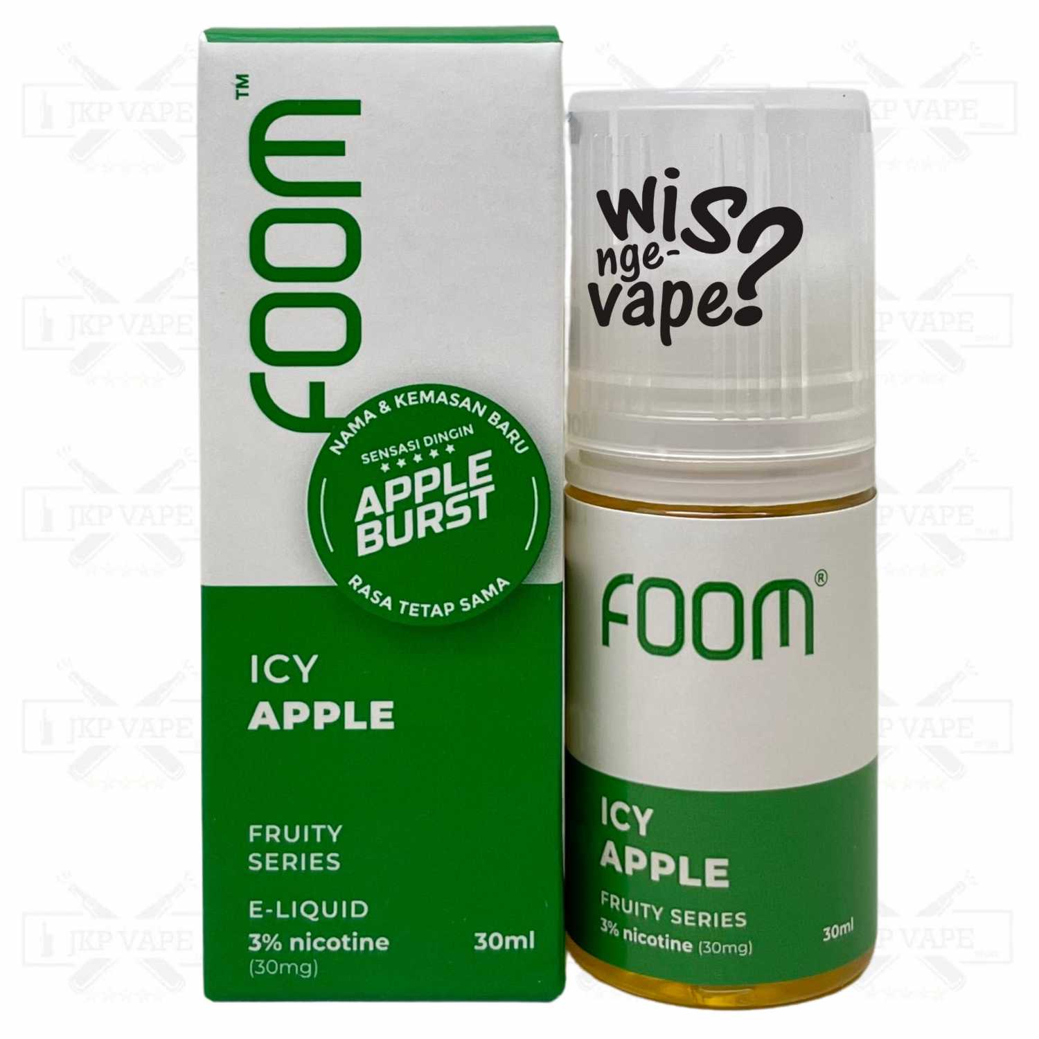 Jual Foom Icy Apple 30ml - Saltnic Liquid by Foom | Jakmall.com