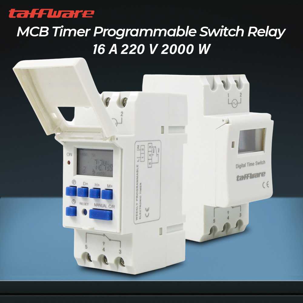 Jual Taffware Programmable Digital Timer Switch 20 Program