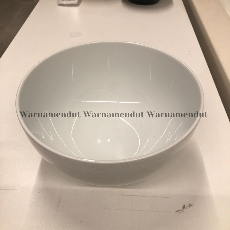 Jual Mangkuk Saji Wadah Tempat Makanan Porselen Diameter 21cm