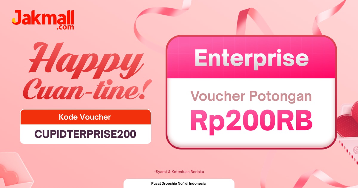 HAPPY CUAN-TINE! LEVEL ENTERPRISE | Jakmall.com