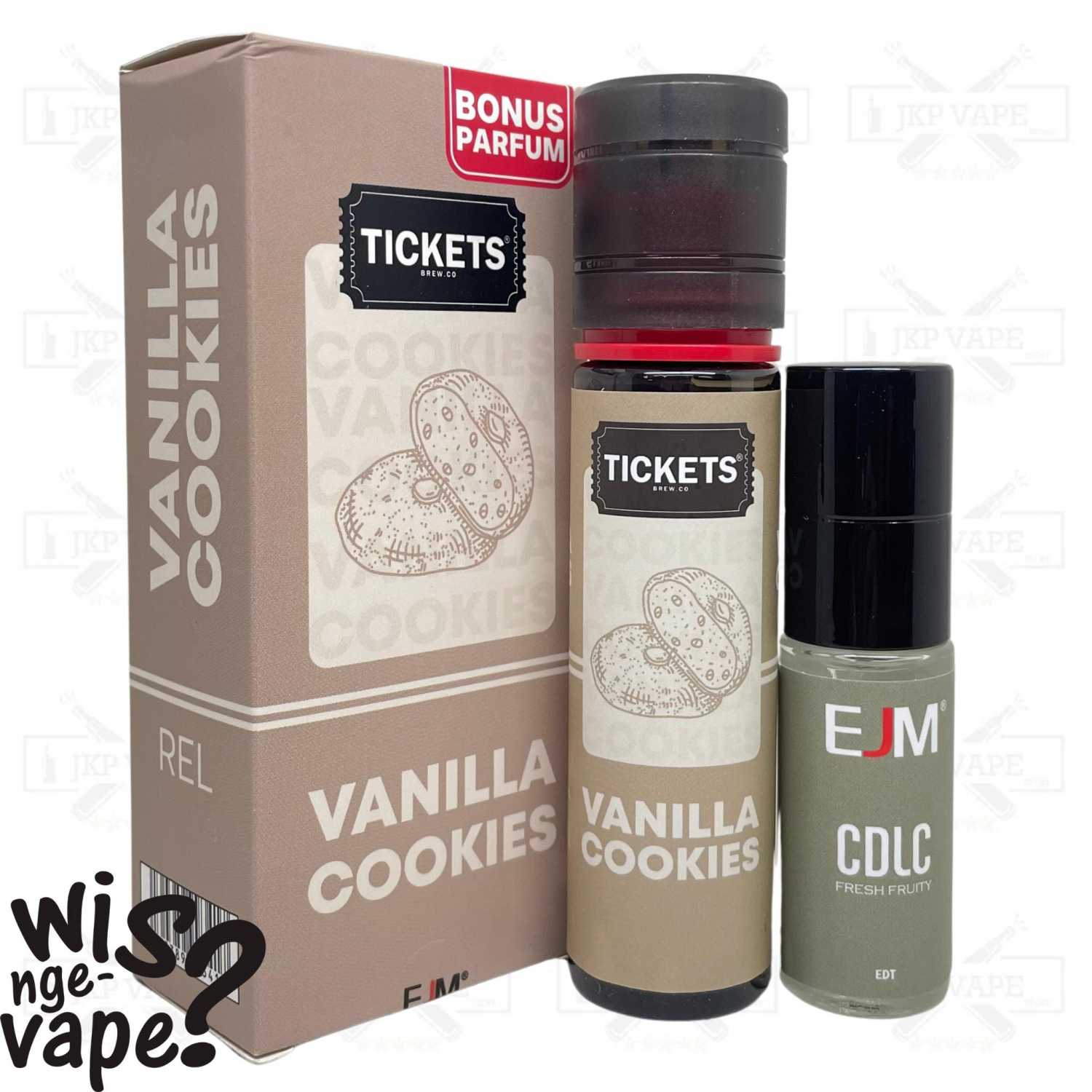Jual Tickets Vanilla Cookies 60ml - Freebase Liquid by EJM