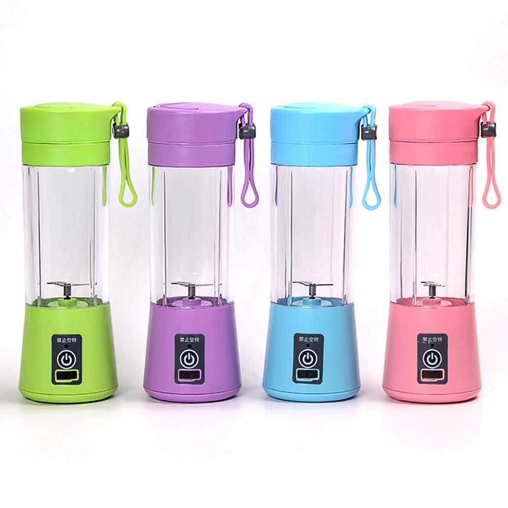 Jual Juicer Blender Portable 380ml 4 mata pisau Rechargeable