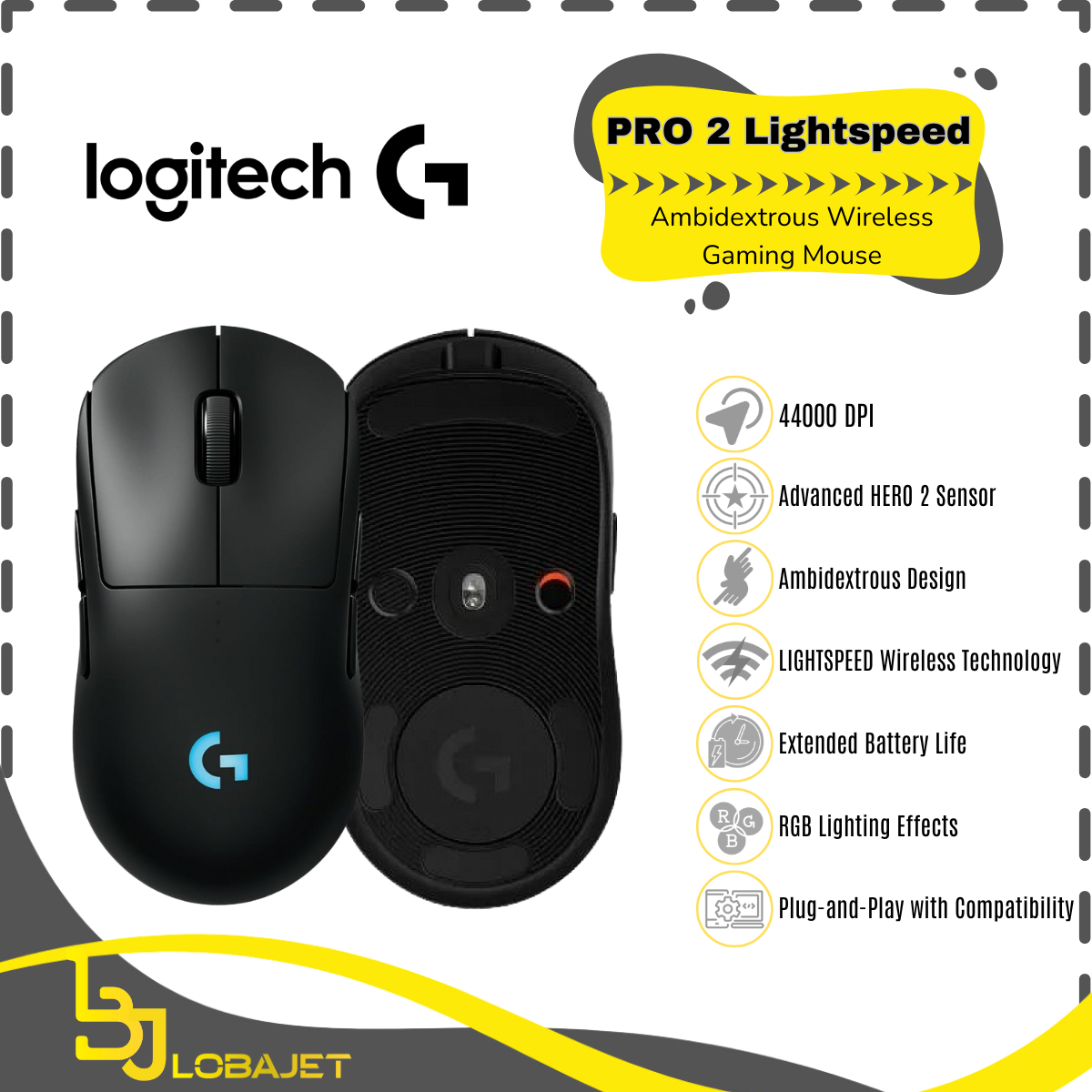 Jual LOGITECH PRO 2 Lightspeed - Ambidextrous Wireless Gaming