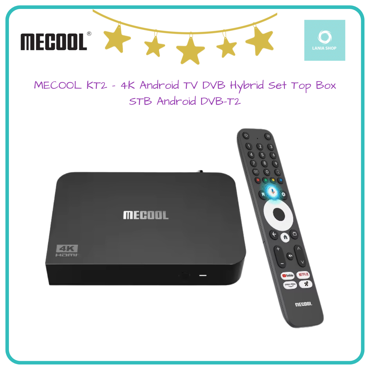 Jual MECOOL KT2 - 4K Android TV DVB Hybrid Set Top Box - STB