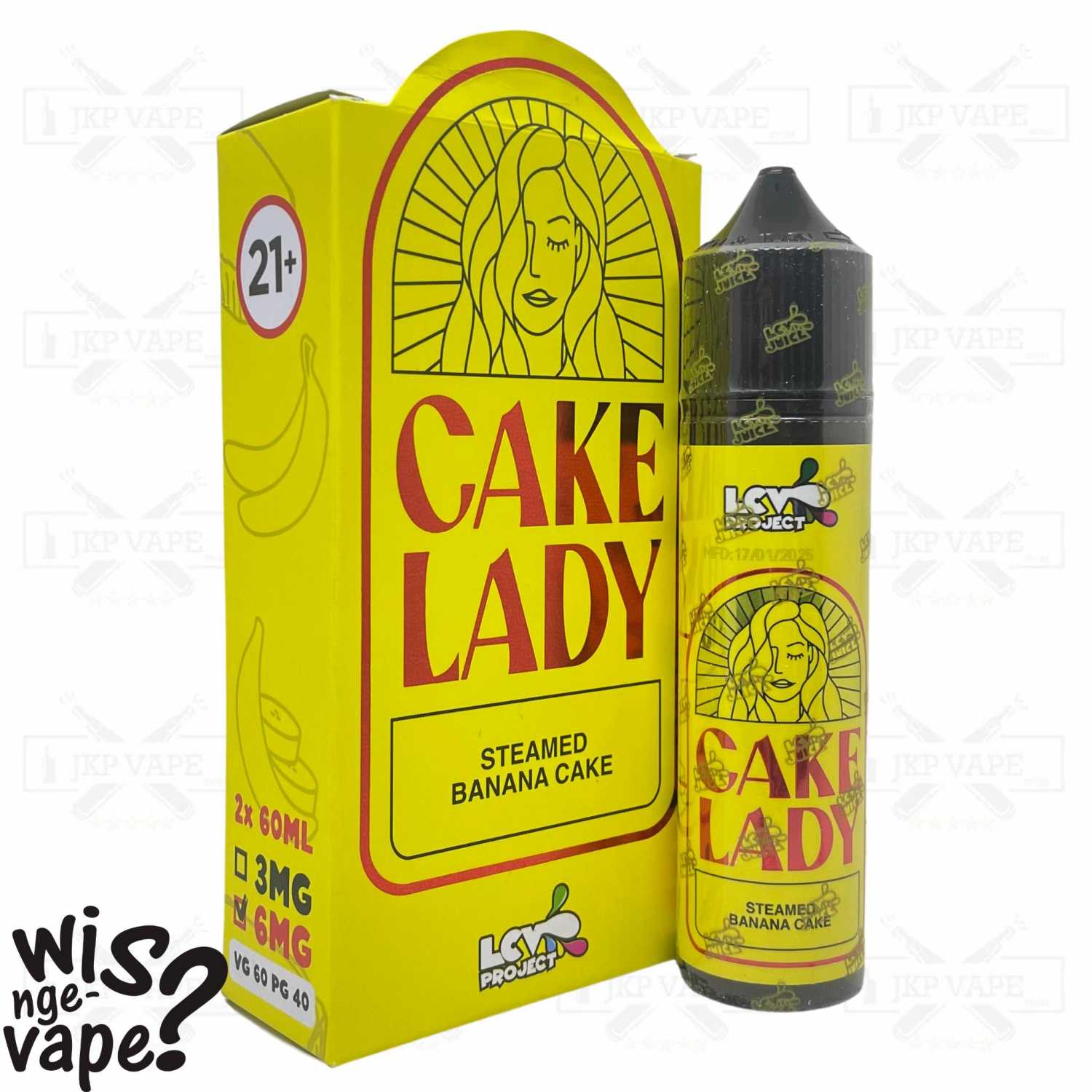 Jual Cake Lady Steamed Banana Cake 60ml - Liquid Vape By LCV