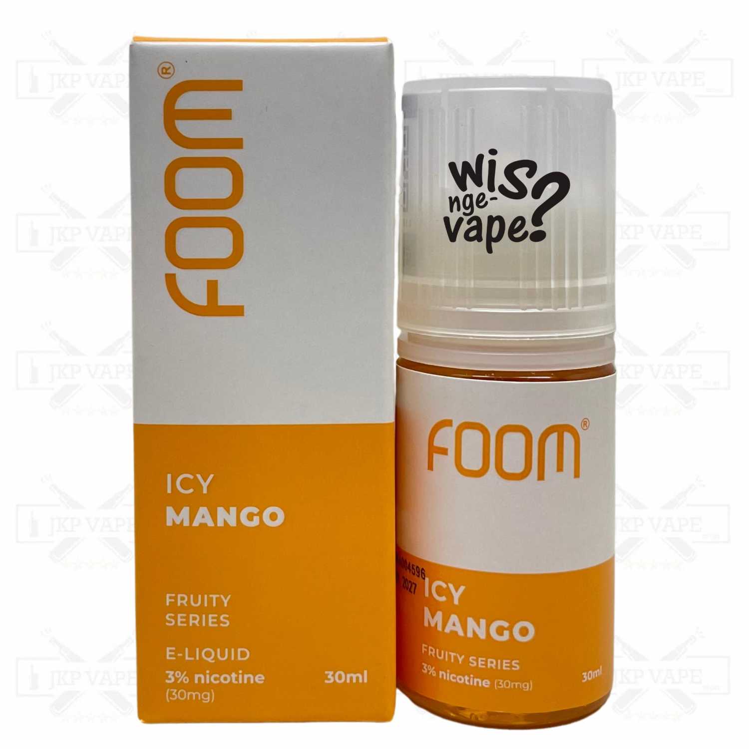 Jual Foom Icy Mango 30ml - Yellow Sparks V2 Salt Nic Liquid Vape
