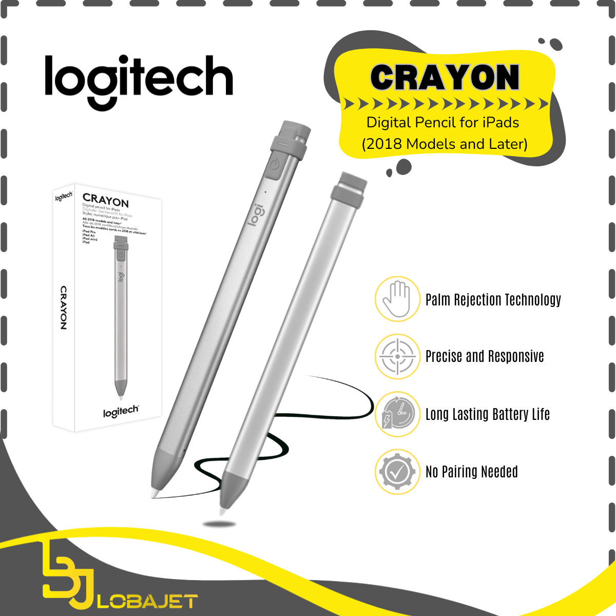 Jual LOGITECH CRAYON Digital Pencil for iPads (2018 Models and
