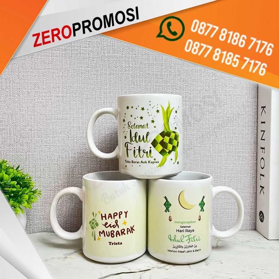 Jual Mug Gelas Ramadhan Idul Fitri Gift Custom | Jakmall.com