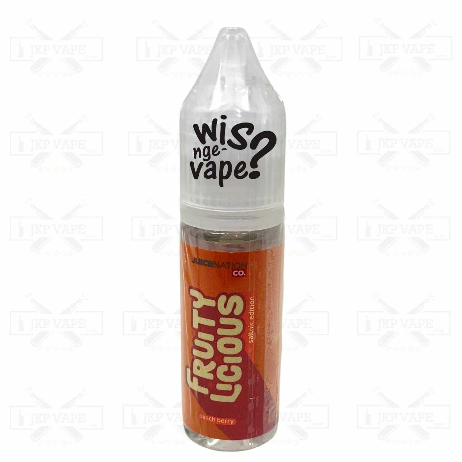 Jual Fruity Licious Peach Berry 15ml - Liquid Vape Saltnic