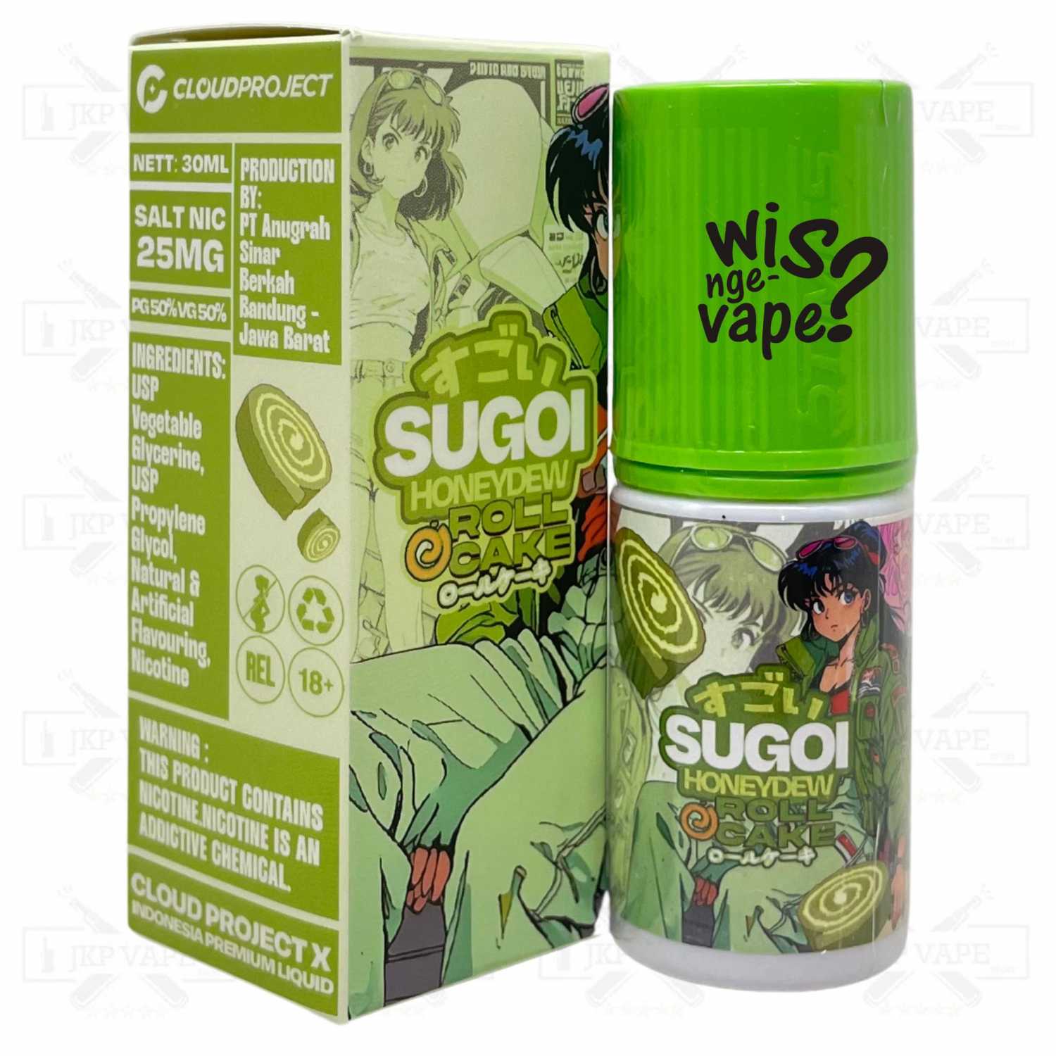 Jual Sugoi 30ml - Saltnic Liquid by Cloud Project x IPL | Jakmall.com