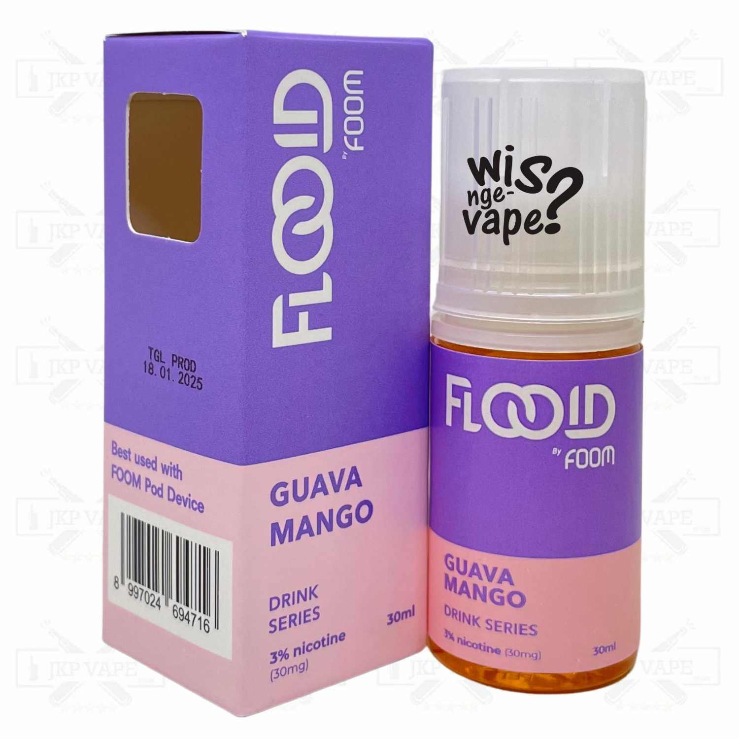 Jual Foom Island Time Guava Mango 30ml - Salt Nic Liquid By Foom