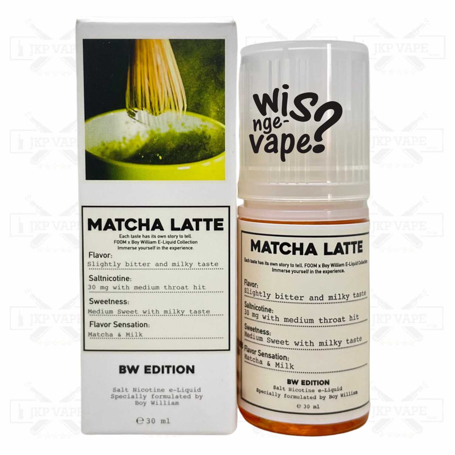 Jual FOOM x BW Series 30ml - Matcha Latte, Sarsaparilla Liquid