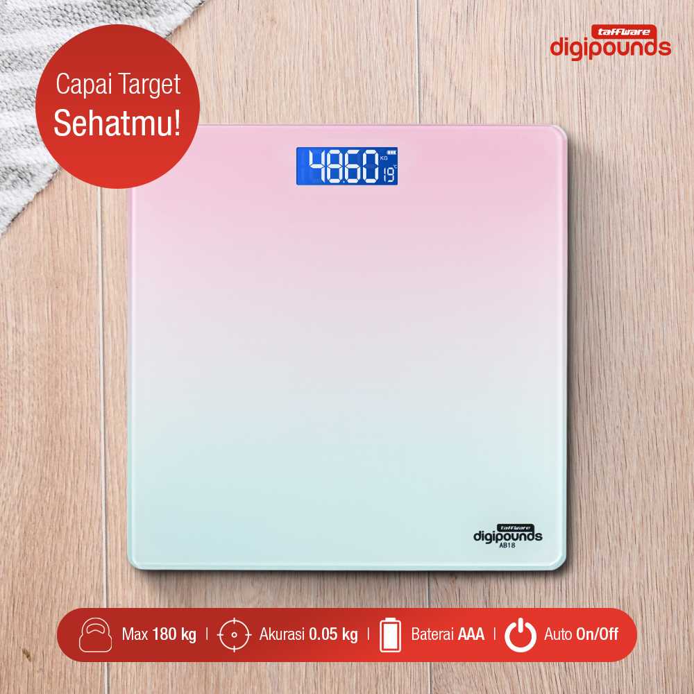 Jual Taffware Digipounds Timbangan Badan Digital Scale Battery