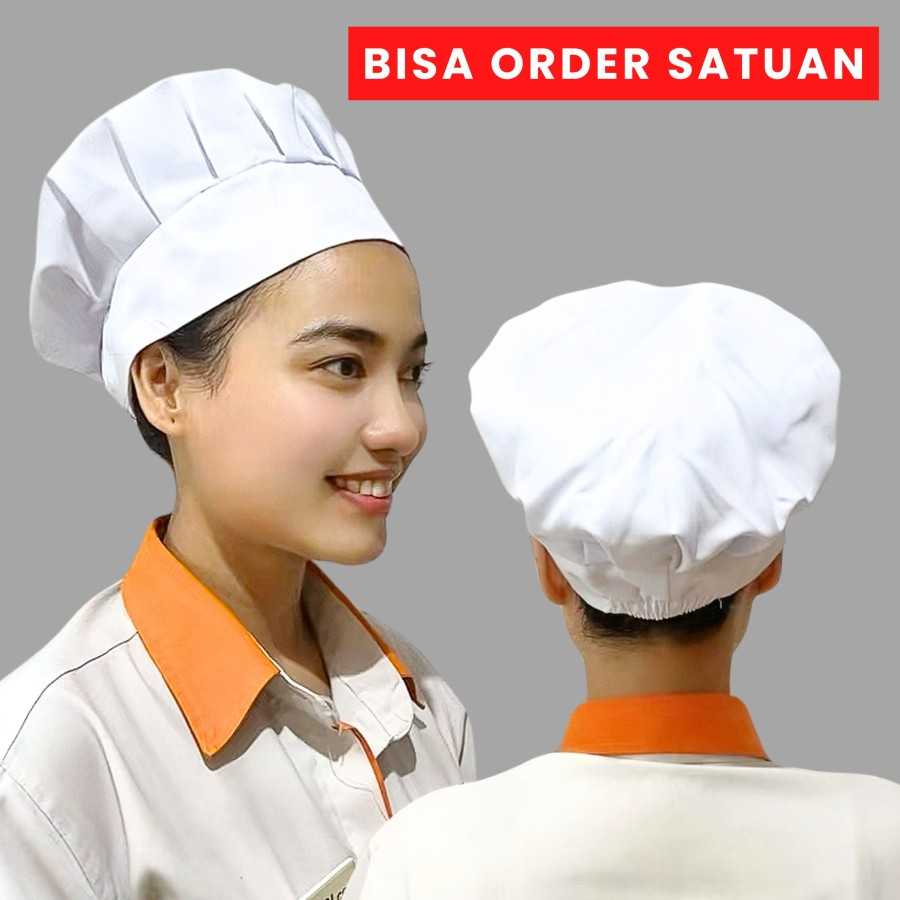 Jual topi Chef / Topi Koki Model Jamur Ukuran Dewasa | Jakmall.com