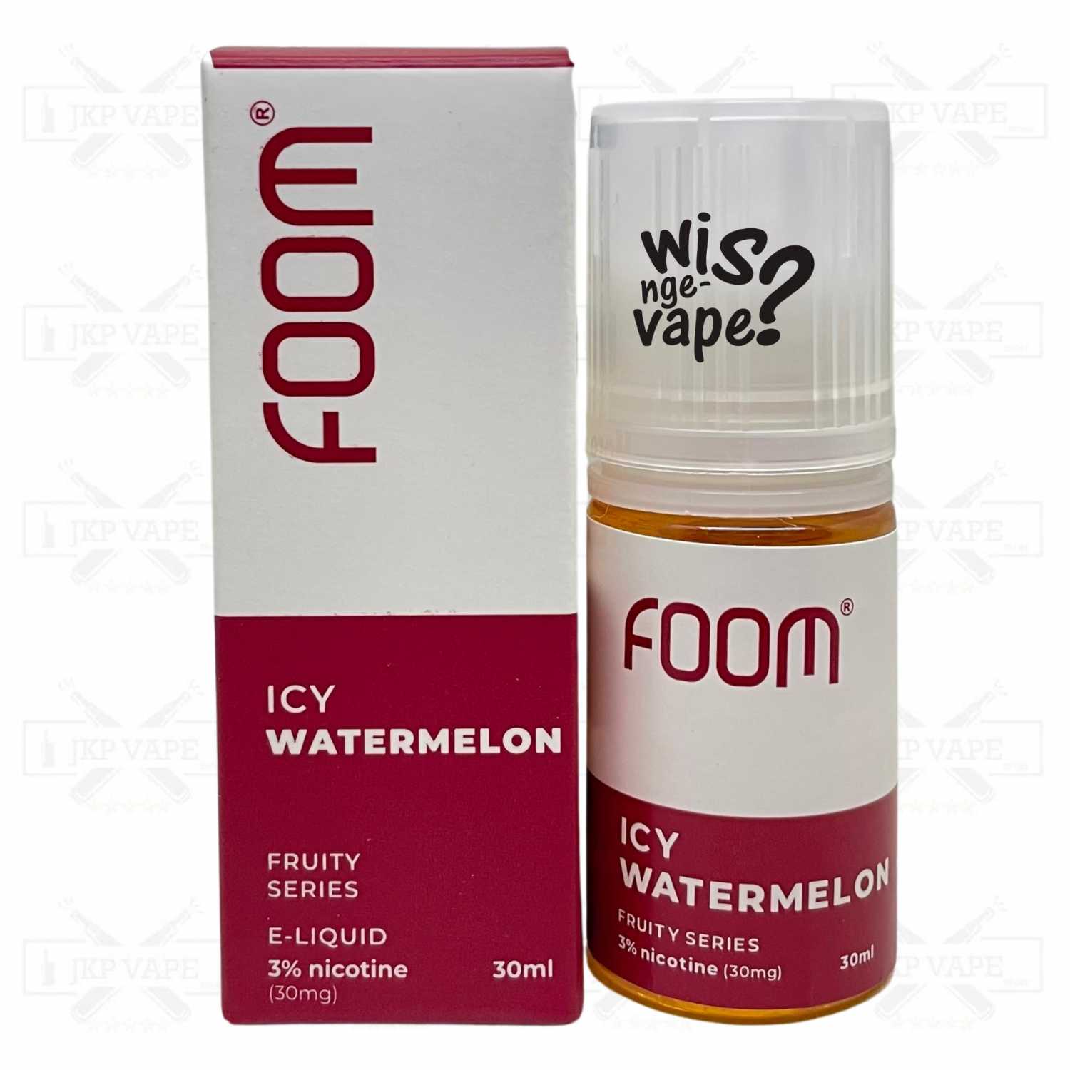 Jual Foom Icy Watermelon 30ml - Crimson Sweet Liquid Fruity Salt