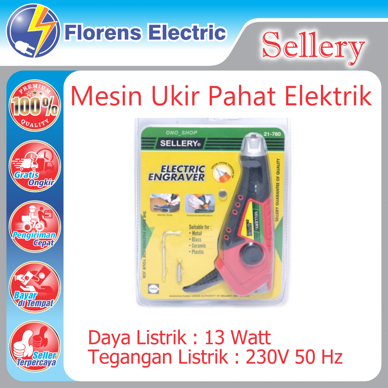 Jual Electric Engraver SELLERY 21-760 Alat Grafir mesin Ukir