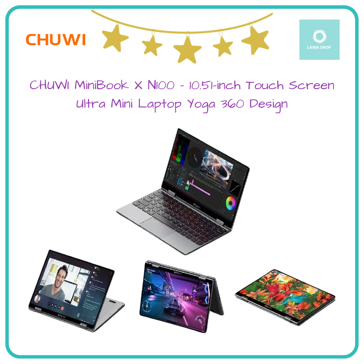 Jual CHUWI MiniBook X N100 - 10.51-inch Touch Screen Ultra Mini