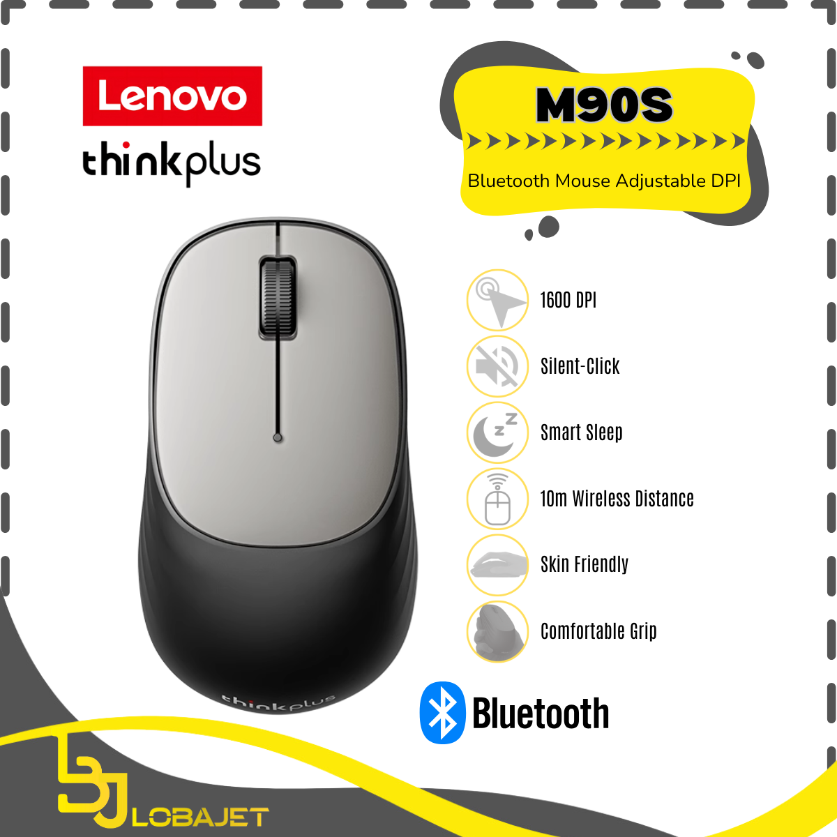 Jual LENOVO Thinkplus M90S - Bluetooth Mouse Adjustable DPI