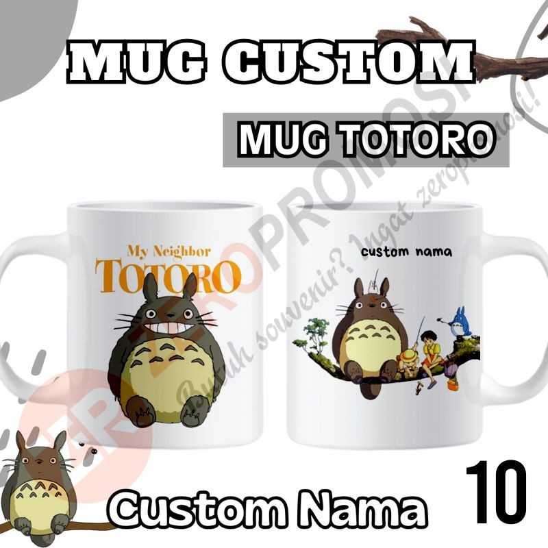 Jual Mug Karakter Totoro Custom Nama | Jakmall.com
