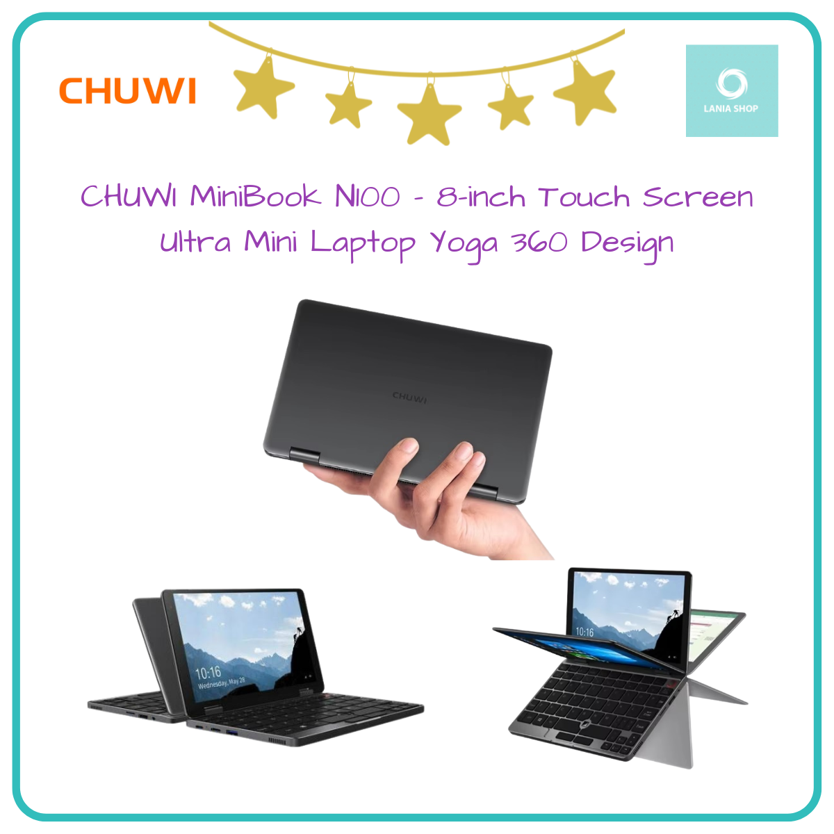 Jual CHUWI MiniBook N100 - 8-inch Touch Screen Ultra Mini Laptop
