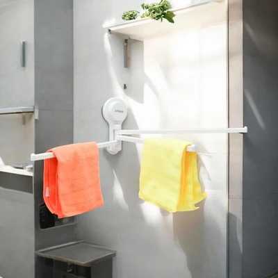 Jual Rak Gantungan Handuk 3 Bar Model Putar Bahan Plastik WMO
