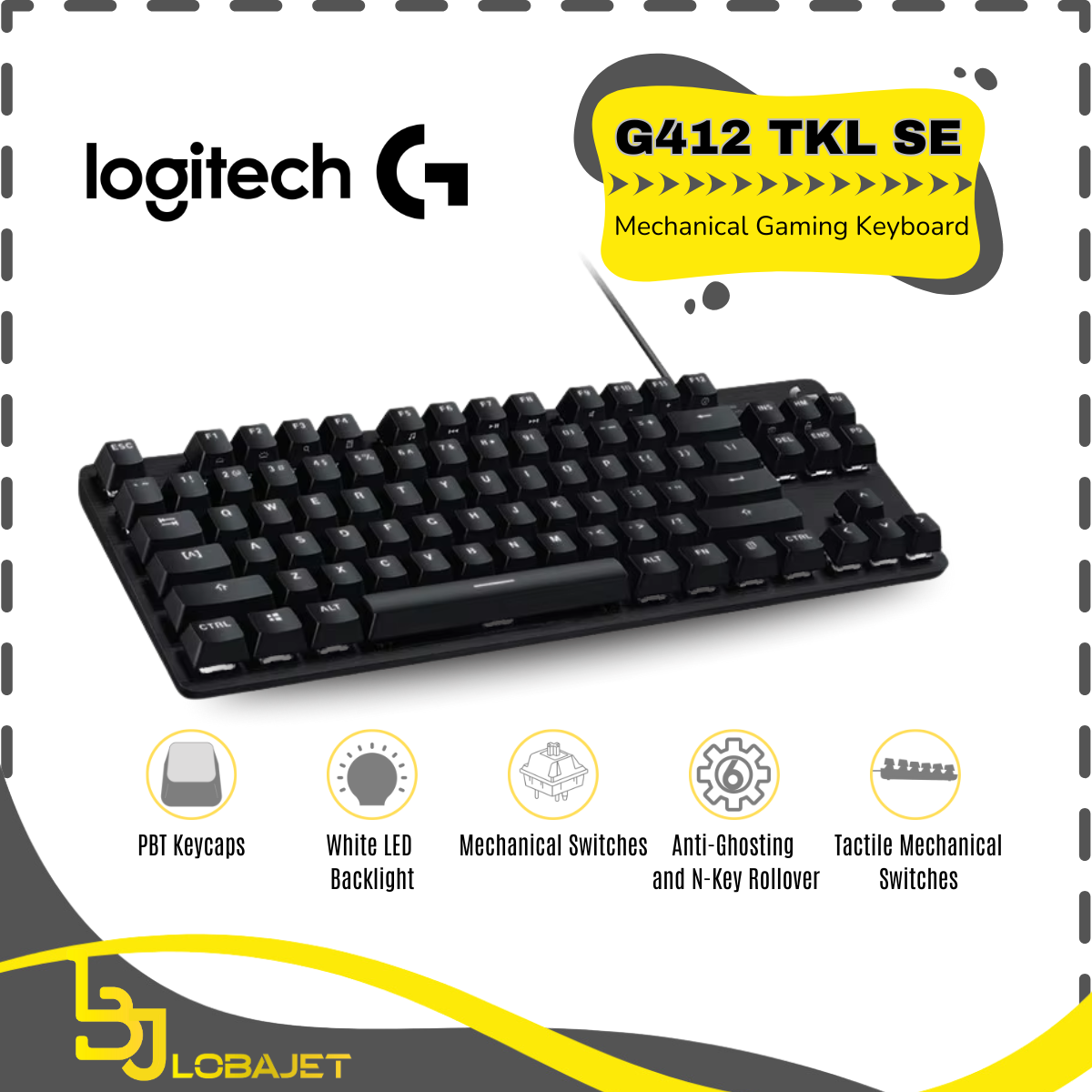 Jual LOGITECH G412 TKL SE - Mechanical Gaming Keyboard | Jakmall.com