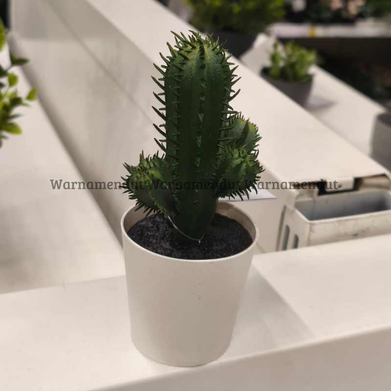 Jual Tanaman Artificial Dekorasi Kaktus Koboi Mini Pot 6cm WMO