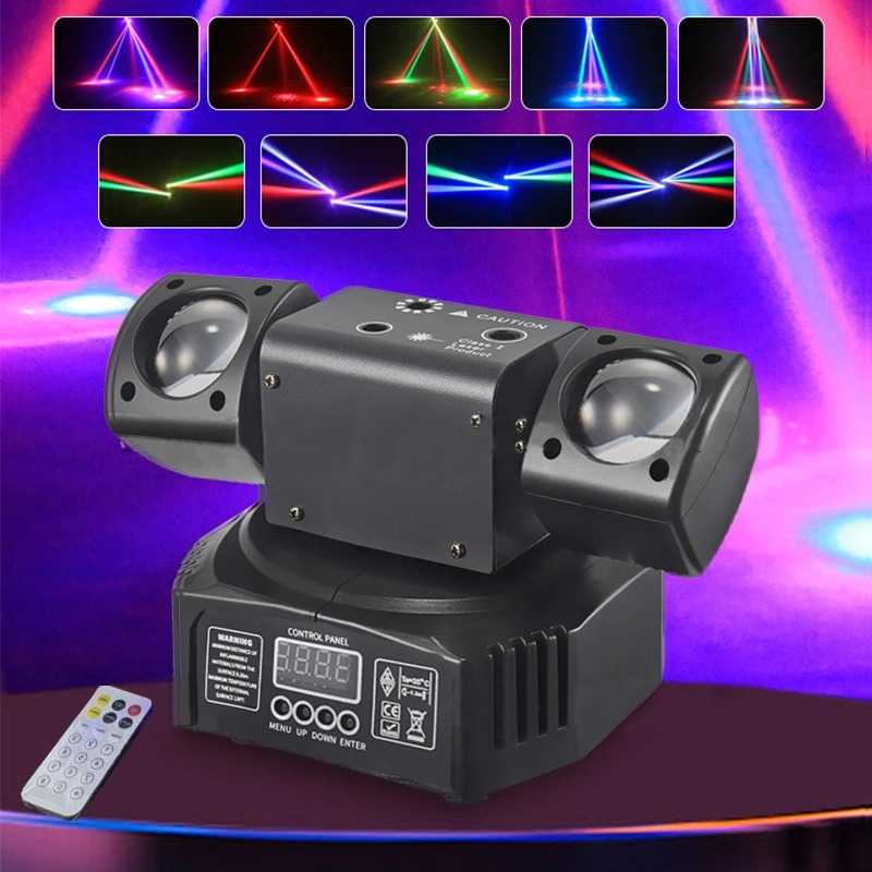 Jual GVT Lampu Sorot LED Laser Beam Disco RGBW Moving Head