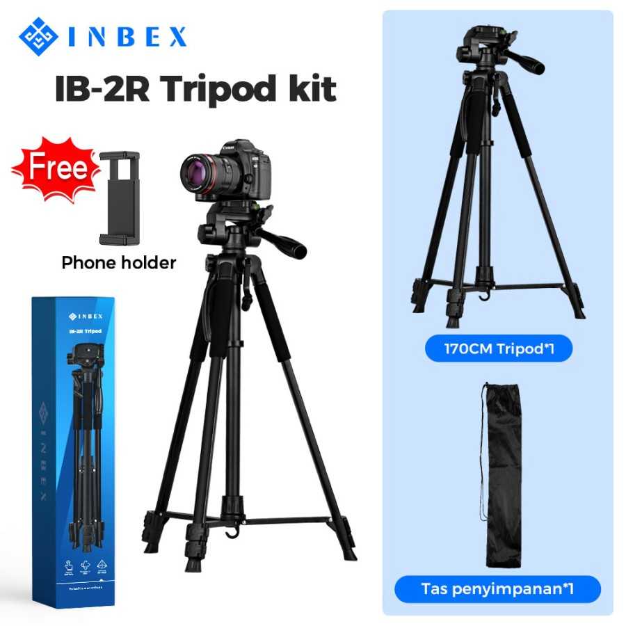 Jual INBEX IB-2R Camera Tripod 170cm Professional Tripod for