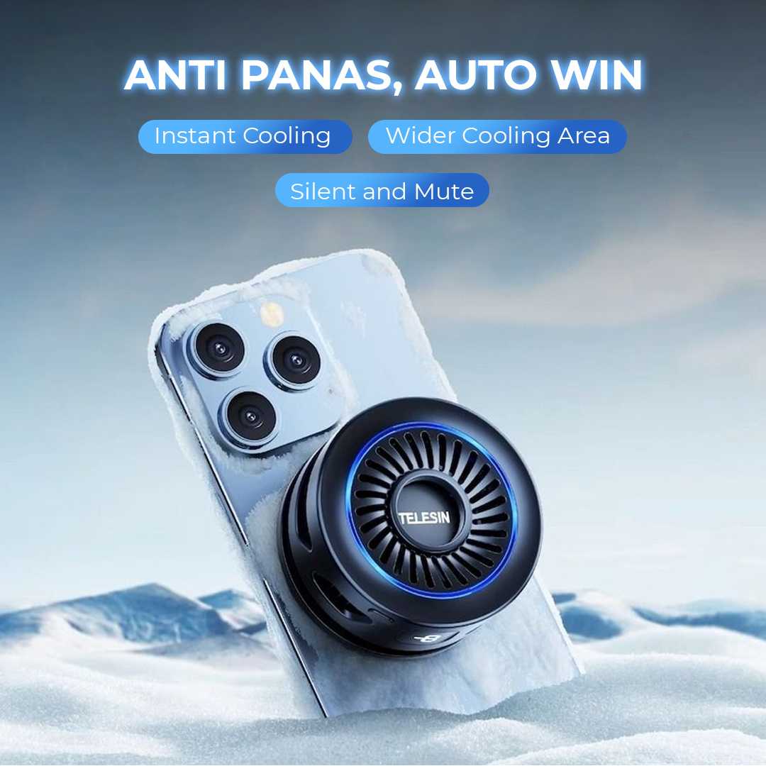 Jual TELESIN Smartphone Cooling Fan Wireless Charging Kipas